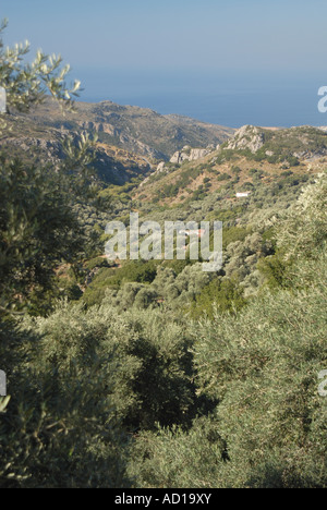 CRETE Countryside south of Kandanos in Hania province Stock Photo - Alamy