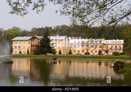 Heritage house in Naleczow spa resort Lublin area Poland Stock Photo ...