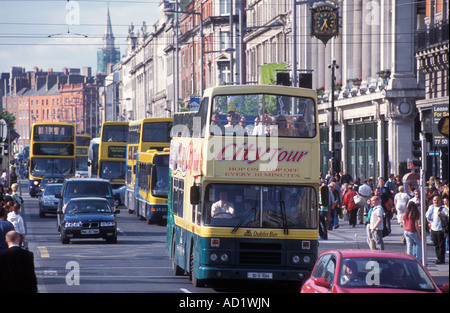 Rush hour at O Connell Street in Dublin Ireland Stock Photo - Alamy