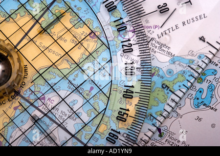 Portland Plotter and Chart Stock Photo - Alamy