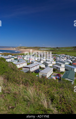 Caravan Park in the Gower Peninsular, Wales, UK Stock Photo - Alamy
