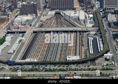 Aerial view of Penn Station, New York Stock Photo - Alamy