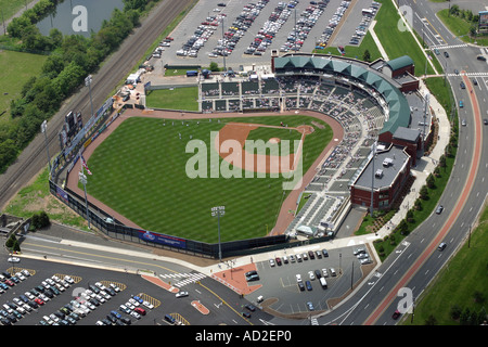 Aerial view of Somerset Patriots Stadium located in Bridegewater, New ...