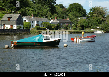 river lerryn in the village of lerryn,cornwall,uk august 2022 Stock ...