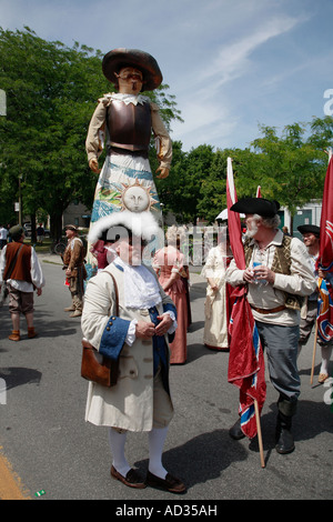 The St-Jean-Baptiste Day Parade on St. Denis in Montreal, Que Stock ...