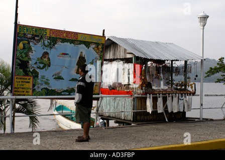 Tourist map of Lake Catemaco, Catemaco, Veracruz, Mexico Stock Photo ...