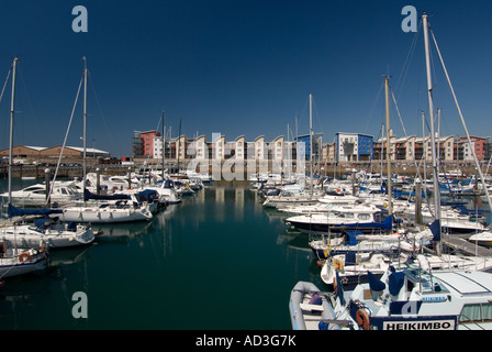 Modern harbour of St. Helier, Jersey, Channel Islands, United Kingdom ...
