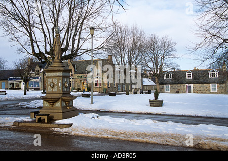 tomintoul. Village fountain Scotland UK Stock Photo - Alamy
