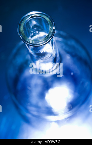 Glass science container with blue tint Stock Photo - Alamy