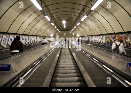 Escalators in King's Cross Station, London Underground, London, England ...