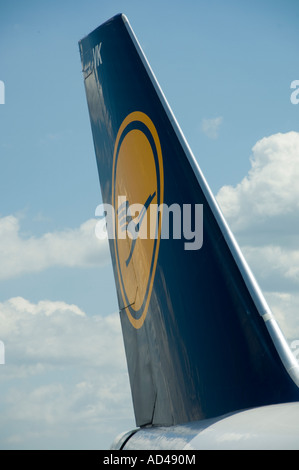 Tail fin of an aeroplane Stock Photo - Alamy