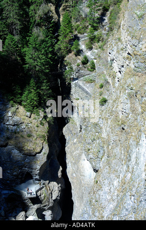 Switzerland, Graubünden, Via Mala Gorge and bridges, Schweiz ...