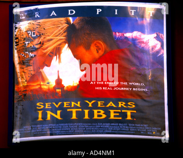 SEVEN YEARS IN TIBET, Poster Art, Brad Pitt, 1997 © Sony Pictures ...
