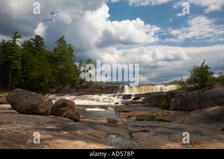 Agers Falls on the Moose River in the Adirondack Mountains of New York ...