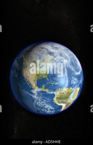 Satellite Image of The Earth from Space Stock Photo - Alamy