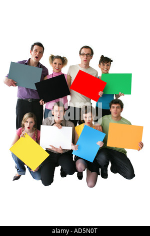 Models showing display panels Stock Photo - Alamy