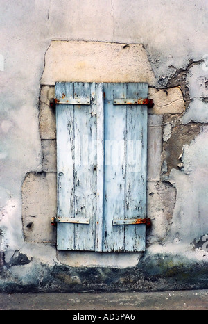 shuttered window in dilapidated wall Stock Photo - Alamy