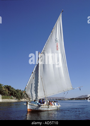 See a traditional Nile river felucca, navigating the ancient pharaonic ...