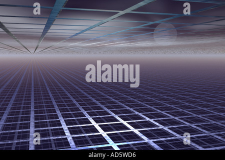 Three dimensional grids Stock Photo - Alamy
