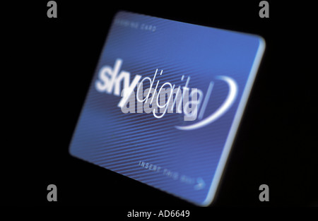 Sky Digital TV Viewing Card Stock Photo - Alamy