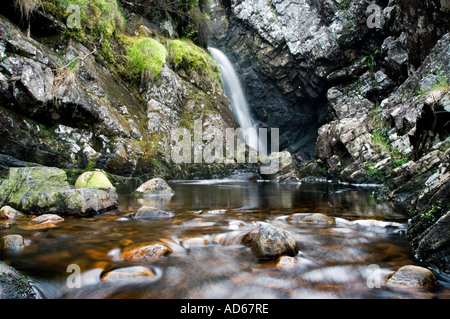 Scottish waterfall and pool. Strathconon, Highlands, Scotland Stock ...