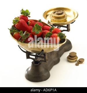 Still life of strawberries Keywords soft fruit summer cut out Stock ...