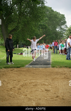 Long Jump at School Sports Day Primary School Stock Photo: 9277667 - Alamy