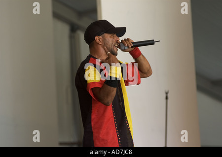 Aboriginal Rap artist Australia Dsca 5000 Stock Photo - Alamy