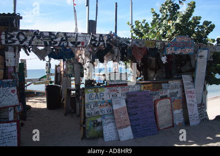 Bomba Shack, Tortola, full moon party sign, British Virgin Islands ...