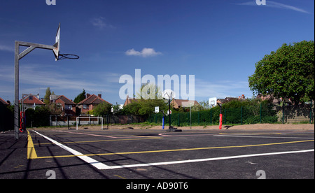 The new Mapperley Plains School playground with basketball courts Stock ...