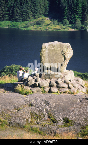 Bruce's Stone, Loch Trool, Glen Trool, Galloway Forest Park, Dumfries ...