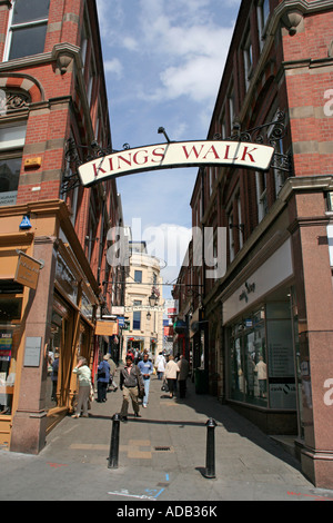 Kings Walk Nottingham city centre shopping area street shops stores ...