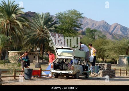 Camping at Ai Ais Hot Springs Southern Namibia Stock Photo - Alamy