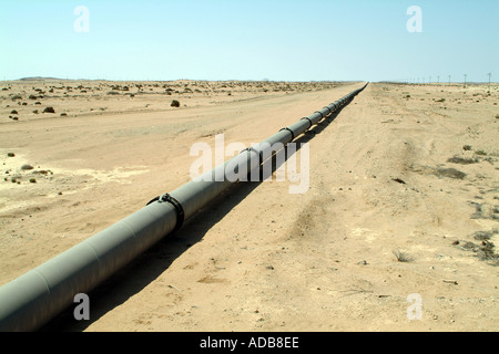 Water pipeline in Namib Desert east of Swakopmund Namibia Stock Photo ...