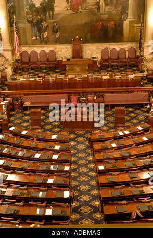Inside the House of Representative Chambers at The State Capitol ...