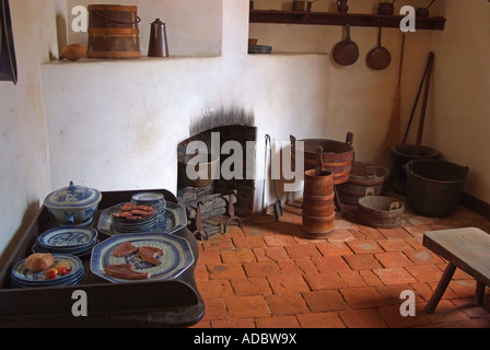 USA Virginia Mount Vernon home of George Washington kitchen Stock Photo ...