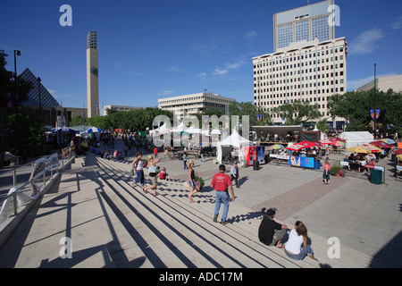 Canada Alberta Edmonton Sir Winston Churchill square Stock Photo - Alamy
