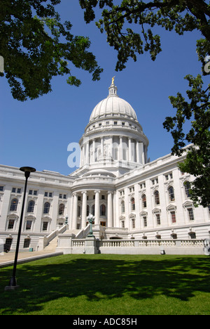 Wisconsin State Capitol building, National Historic Landmark. Madison ...