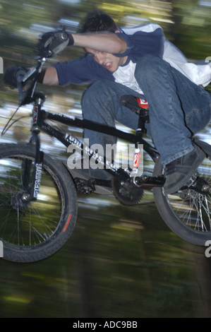 bmx riders in a competition Stock Photo - Alamy