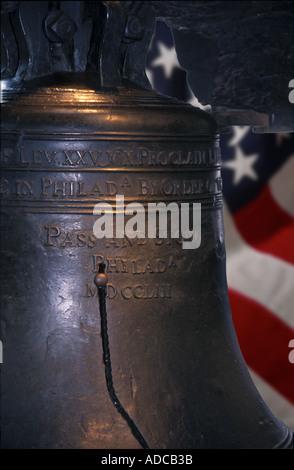Liberty Bell Detail - Philadelphia, Pennsylvania, USA Stock Photo ...