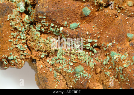 Iron Stained Quartz Crystals Stock Photo - Alamy