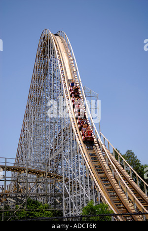 The Roller Coaster is a major attraction at The Wisconsin Dells in ...