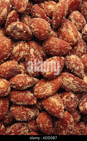 food sweets smoked almonds with salt Stock Photo - Alamy