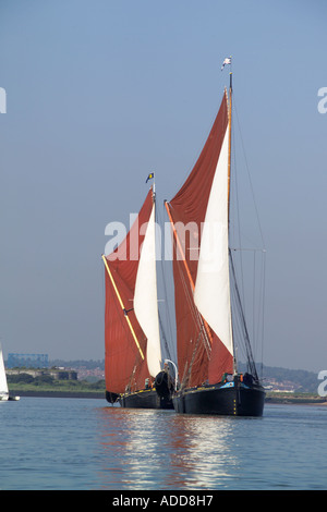 Thames sailing Barge the Mirosa Medway Thames Barge Race 2006 river ...