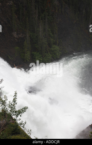 Cascade Falls on the Iskut river Kinaskan Lake Provincial Park British ...