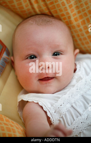 Model Released Ten week old baby girl Stock Photo - Alamy