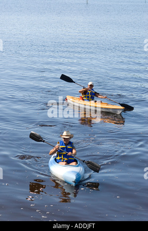 Tabusintac River with two women kayakers Stock Photo - Alamy
