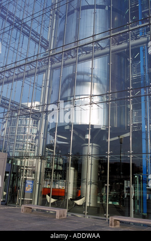 Print Media Academy, glass facade, Heidelberg, Baden-Wuerttemberg Stock ...