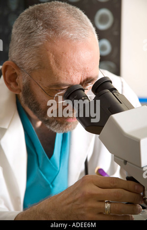 Neurologist looking at female patient brain images Stock Photo - Alamy