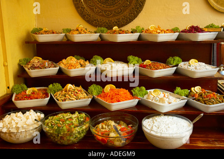 Turkish buffet in Copenhagen Denmark EU Stock Photo - Alamy